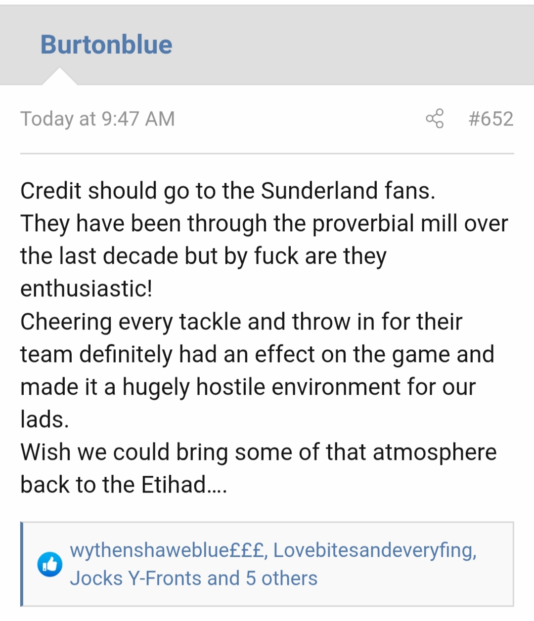 Blue Moon form post match | Page 9 | RTG Sunderland Message Boards